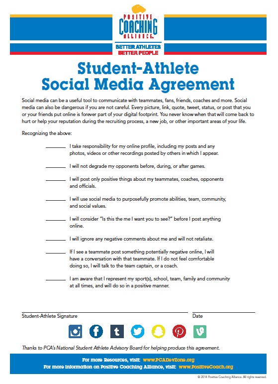 PCA’s-Student-Athlete Social Media Agreement – Stateline Sports Network