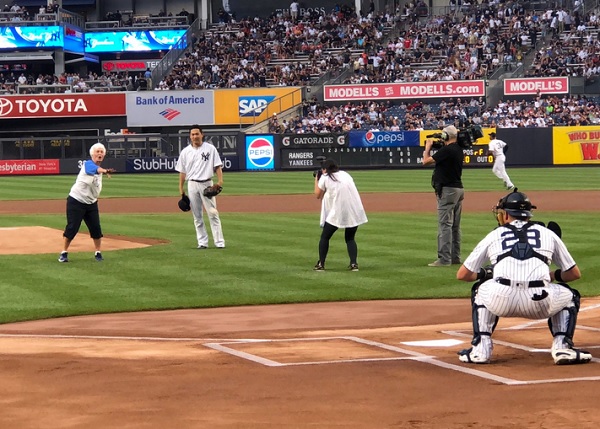 Horstman Throws Out First Pitch At Yankee Stadium – Stateline Sports ...