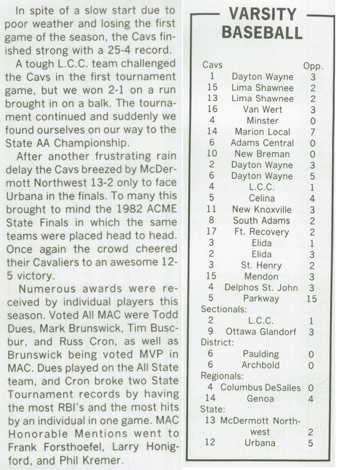 In The Beginning…Coldwater Baseball Dynasty – Stateline Sports Network