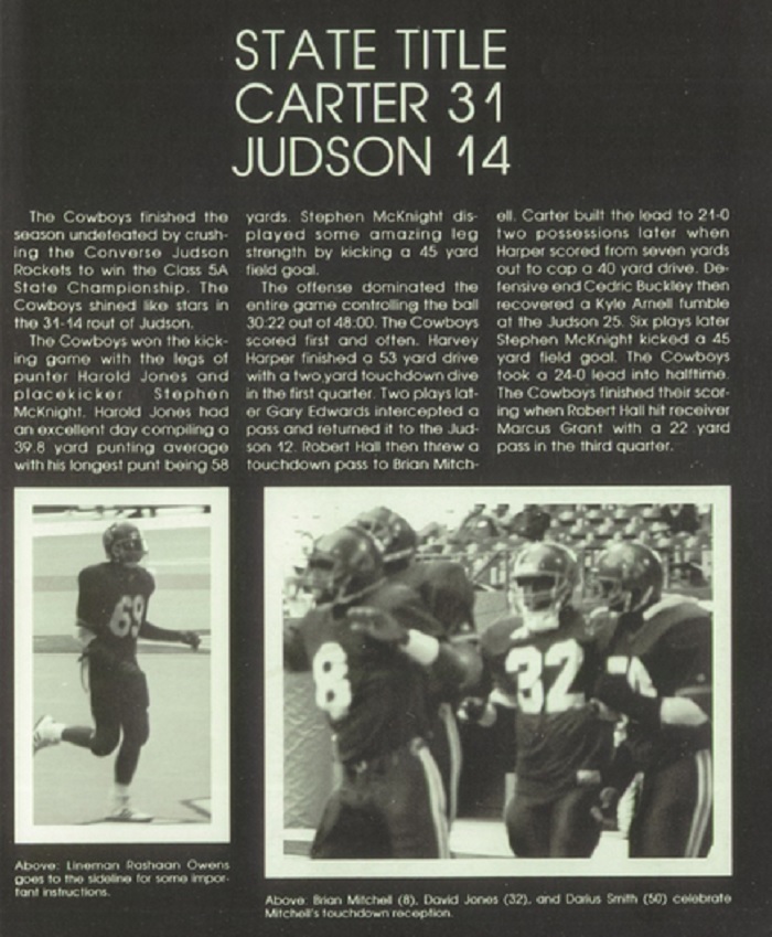 Carter High…’it simply doesn’t matter that you can run the football ...