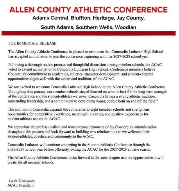 Concordia Exits Summit Athletic Conference…Joins ACAC – Stateline ...